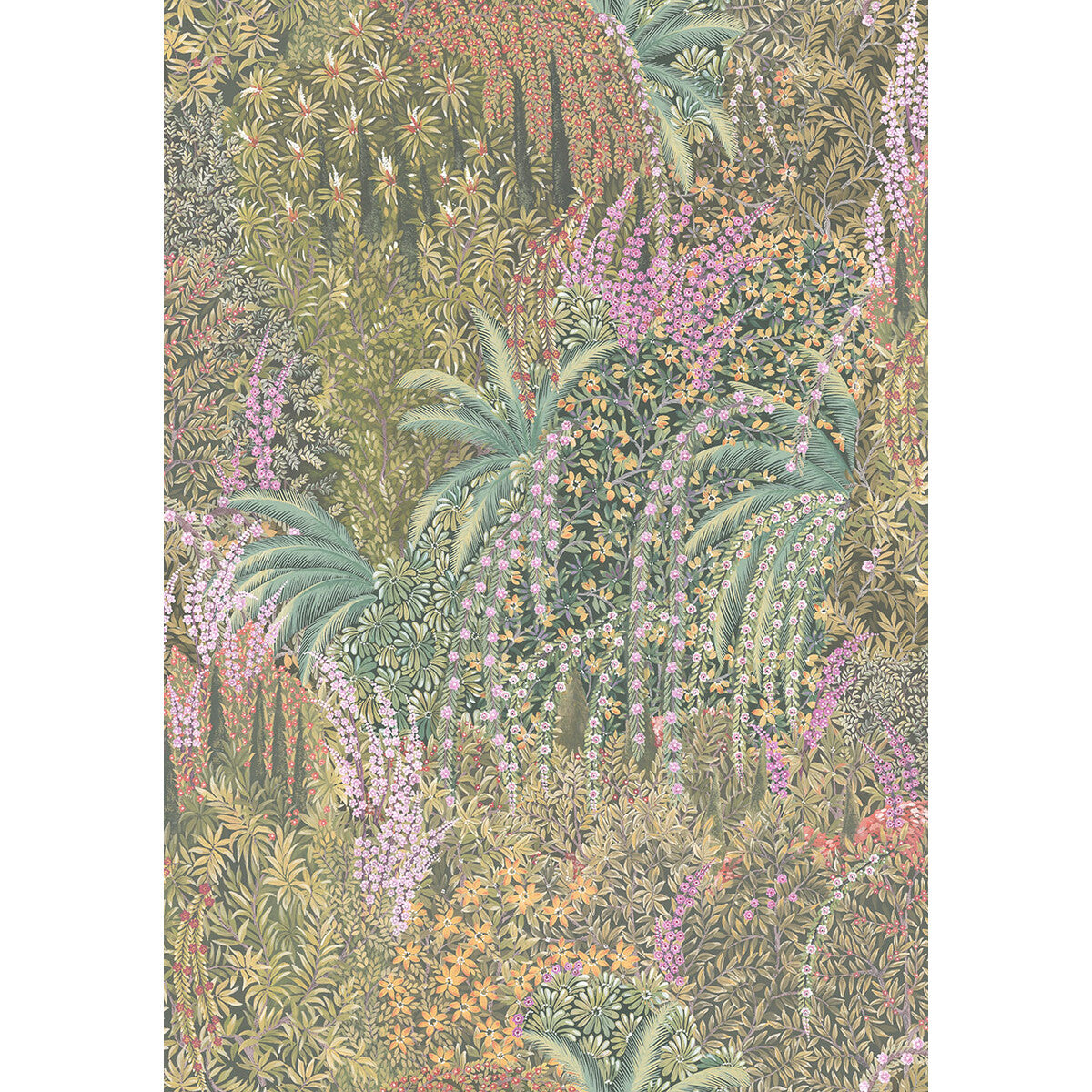 COLE & SON CASCADE SOFT OLIVE & SAGE – Designer Fabrics USA