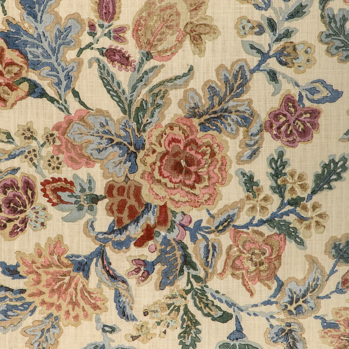 LEE JOFA BRADSTOCK BLUE MULTI – Designer Fabrics USA